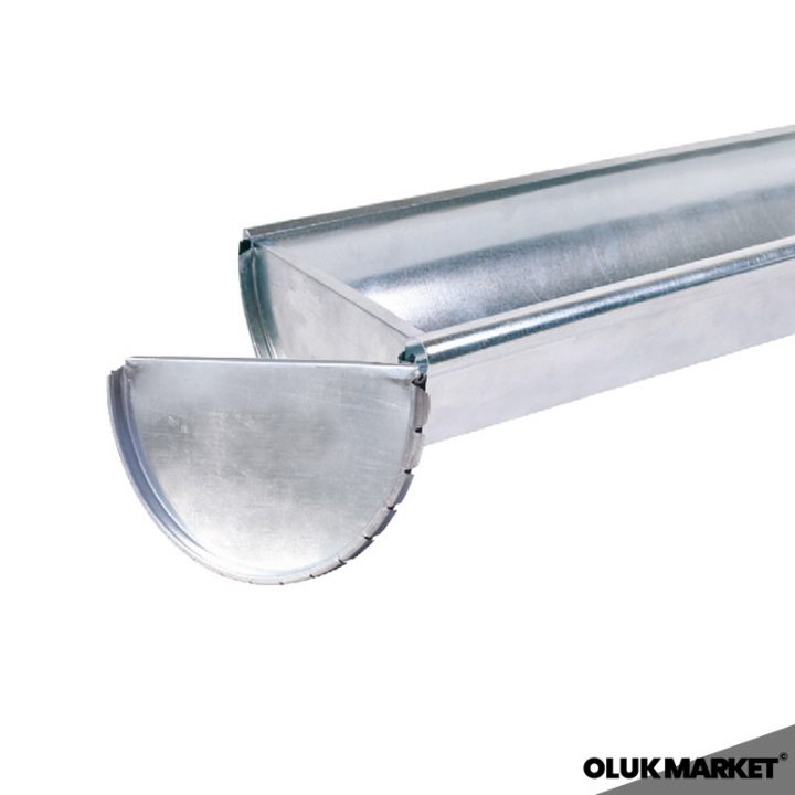 Yuvarlak Oluk Galvanizli - Yağmur Olukları - Oluk Market