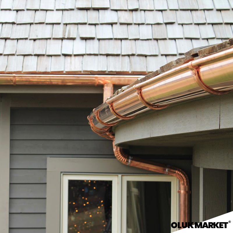 Ekli Oval Galvaniz Oluk - Oluk Market